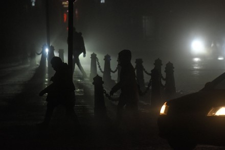 People Walk Street Life Without Electricity Editorial Stock Photo ...