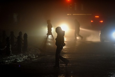 People Walk Street Life Without Electricity Editorial Stock Photo ...
