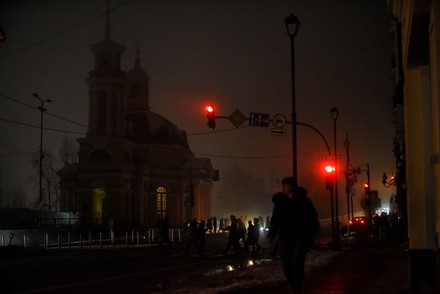 People Walk Street Life Without Electricity Editorial Stock Photo ...