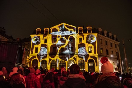 Lyons Festival Lights 2022 Place Des Editorial Stock Photo - Stock Image | Shutterstock