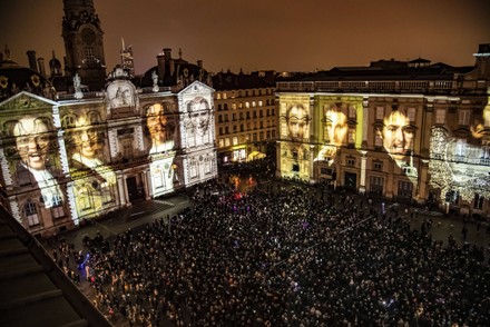 Lyons Festival Lights 2022 Place Des Editorial Stock Photo - Stock Image | Shutterstock