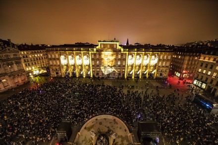 Lyons Festival Lights 2022 Place Des Editorial Stock Photo - Stock Image | Shutterstock