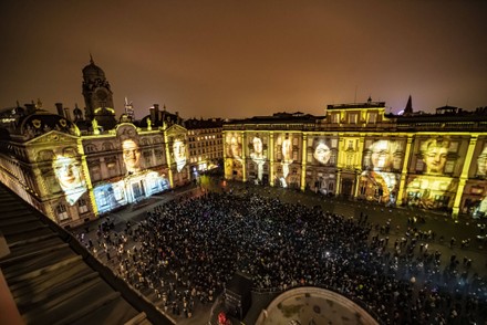 Lyons Festival Lights 2022 Place Des Editorial Stock Photo - Stock Image | Shutterstock