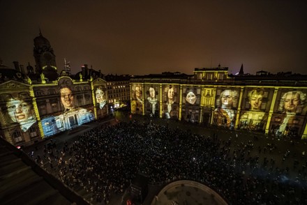 Lyons Festival Lights 2022 Place Des Editorial Stock Photo - Stock Image | Shutterstock