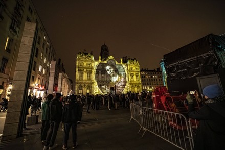 Lyons Festival Lights 2022 Place Des Editorial Stock Photo - Stock Image | Shutterstock