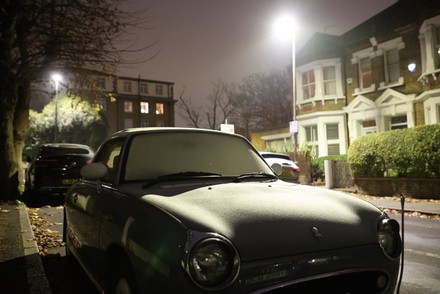 Frost Covered Vehicles Greenwich South East Editorial Stock Photo ...