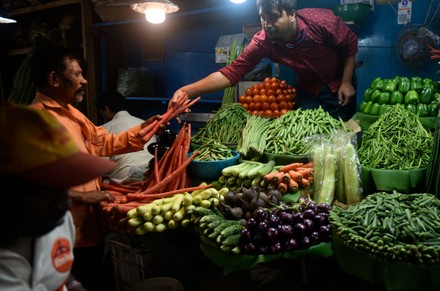 Customer Buys Vegetables Vegetable Market Place Editorial Stock Photo - Stock Image | Shutterstock