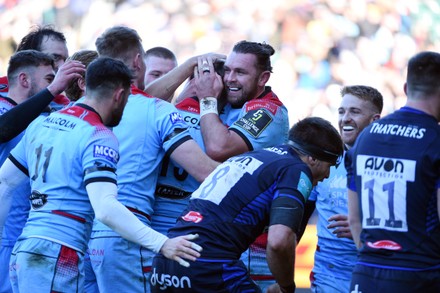 Lewis Bean Glasgow Warriors Lock Drives Editorial Stock Photo - Stock ...