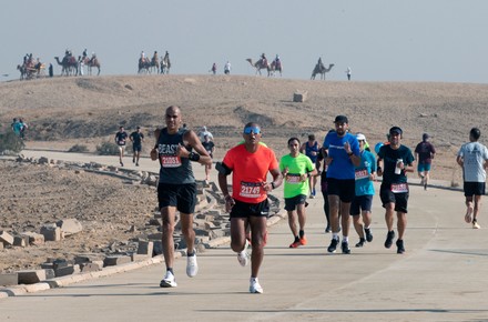 Participants Run During Fourth Edition Pyramids Editorial Stock Photo ...