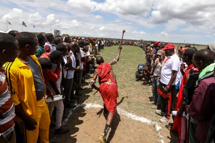 Maasai Moran C Competes Rungu Maasai Editorial Stock Photo - Stock ...