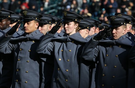West Point Cadets Salute During Walk Editorial Stock Photo - Stock ...