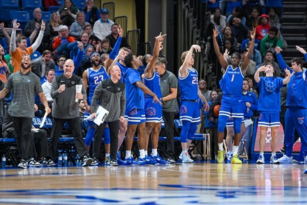 Boise State Bench Celebrates Three Point Editorial Stock Photo - Stock ...