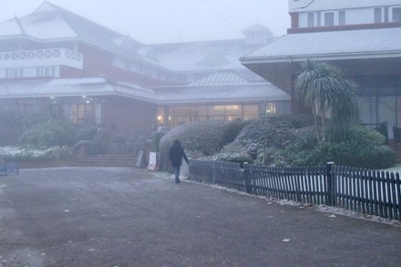 Freezing Fog Along Riverside First Light Editorial Stock Photo - Stock ...