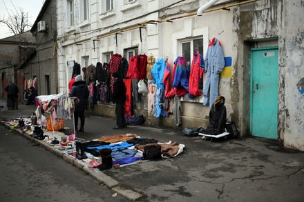 Sellers Buyers Visible Flea Market Starokonka Editorial Stock Photo ...