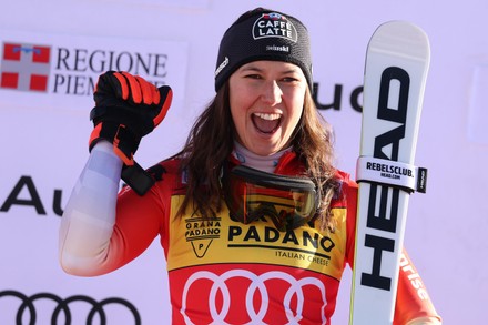 Wendy Holdener Switzerland Celebrates On Podium Editorial Stock Photo ...