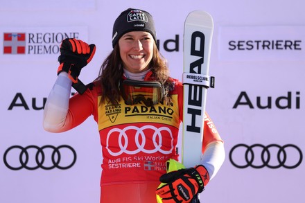 Wendy Holdener Switzerland Celebrates On Podium Editorial Stock Photo ...