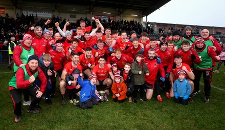Fossa Vs Kilmurry Fossa Celebrate Trophy Editorial Stock Photo - Stock ...