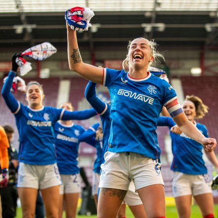 Nicola Docherty Rangers Celebrates Her Team Editorial Stock Photo ...
