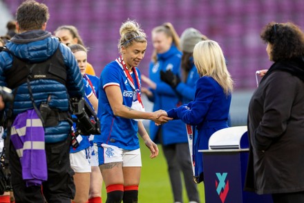 Nicola Docherty Rangers Collects Her Winners Editorial Stock Photo ...