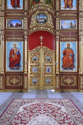 Russian Orthodox Cathedral Holy Resurrection Iconostasis Editorial Stock Photo - Stock Image ...