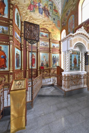 Russian Orthodox Cathedral Holy Resurrection Iconostasis Editorial Stock Photo - Stock Image ...