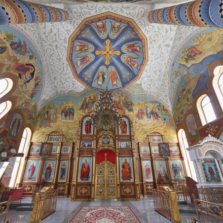 Russian Orthodox Cathedral Holy Resurrection Iconostasis Editorial Stock Photo - Stock Image ...