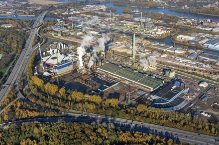 Aerial View Aurubis Ag Norddeutsche Affinerie Editorial Stock Photo ...