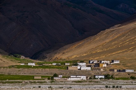 Small Destroyed Mountain Village Near Mount Editorial Stock Photo ...