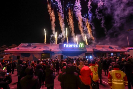 Fireworks Launched During Inauguration Social Solidarity Editorial ...