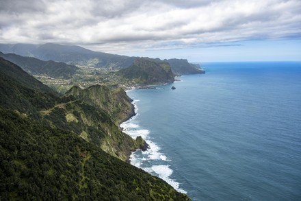 View Steep Forested Coast Sea Porto Editorial Stock Photo - Stock Image ...