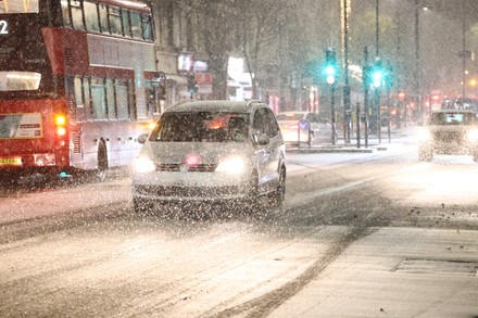 Snowfall Westminster Central London Freezing Temperatures Editorial ...