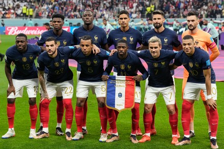 France Starting Xi Pose Team Photo Editorial Stock Photo - Stock Image ...