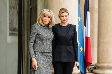 Brigitte Macron L First Lady France Editorial Stock Photo - Stock Image ...