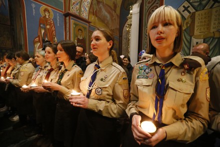Scouts Plast National Scout Organization Ukraine Editorial Stock Photo ...