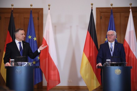 German President Frankwalter Steinmeier R Polish Editorial Stock Photo ...