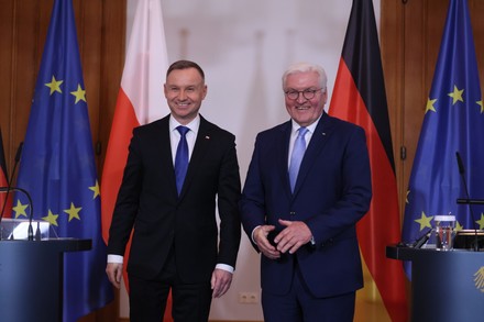 German President Frankwalter Steinmeier R Polish Editorial Stock Photo ...