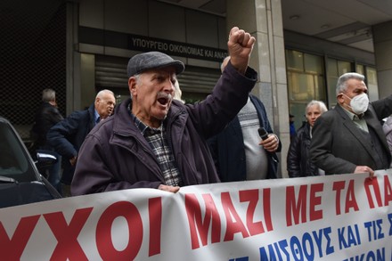 Elderly Man Raises His Fist Anger Editorial Stock Photo - Stock Image ...
