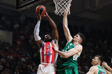 Laurynas Birutis Zalgiris Kaunas Tries Block Editorial Stock Photo ...