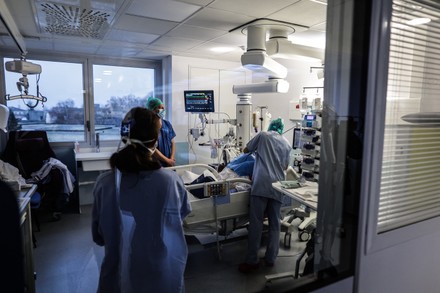 Nurses Work New Premises Neuroresuscitation Department Editorial Stock ...