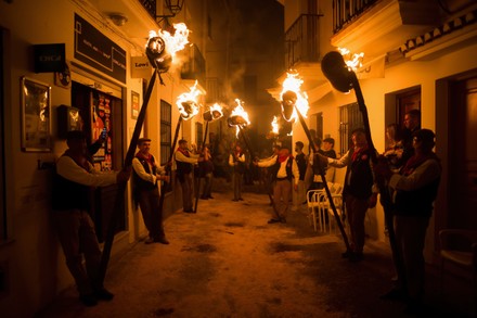 Villagers Seen Holding Torches On Street Editorial Stock Photo - Stock ...