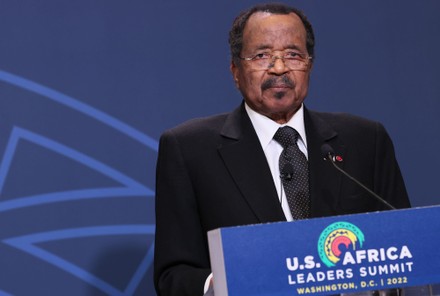 President Cameroon Paul Biya Speaks During Editorial Stock Photo ...