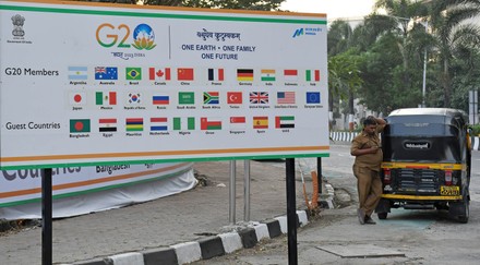 Sign Post G20 Summit Information Seen Editorial Stock Photo - Stock ...