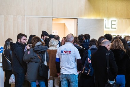 Lawyers Participants Queue Enter Temporary Courtroom Editorial Stock ...