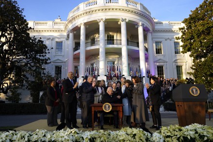 Us President Joe Biden Signs Respect Editorial Stock Photo - Stock ...
