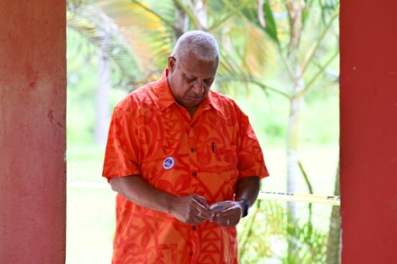 Fijis Prime Minister Fijifirst Leader Frank Editorial Stock Photo ...