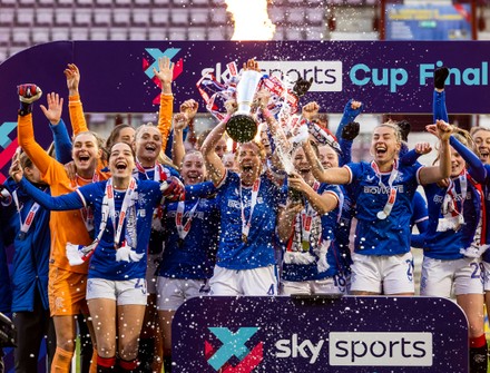 Rangers Womens Defender Kathryn Hill Lifts Editorial Stock Photo ...
