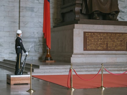 Soldier Member Guard Honor Stands Inside Editorial Stock Photo - Stock ...