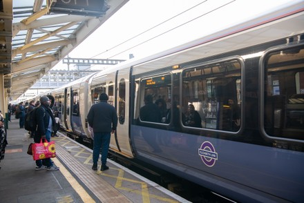 Elizabeth Line Train En Route Paddington Editorial Stock Photo - Stock ...