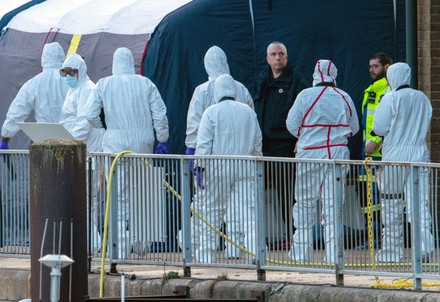 Police Forensic Officers Arrive Forensic Tents Editorial Stock Photo ...