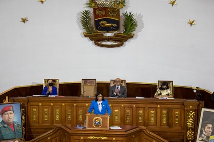 Vice President Venezuela Delcy Rodriguez Speaks Editorial Stock Photo ...